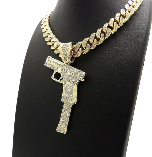 Best Hip Hop Bling Iced out Pendant & Chain Necklace Collection | 7