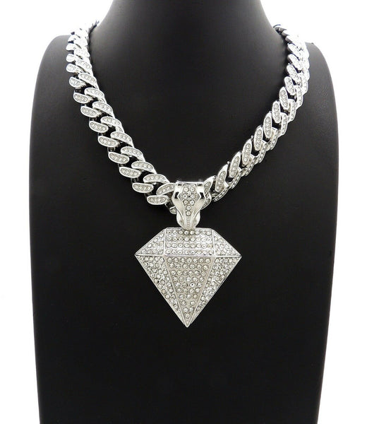 Best Hip Hop Bling Iced out Pendant & Chain Necklace Collection | 7